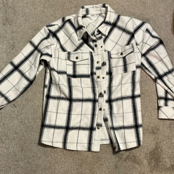 Katydid | Jackets & Coats | Katydid Black And White Utility Jacket ...